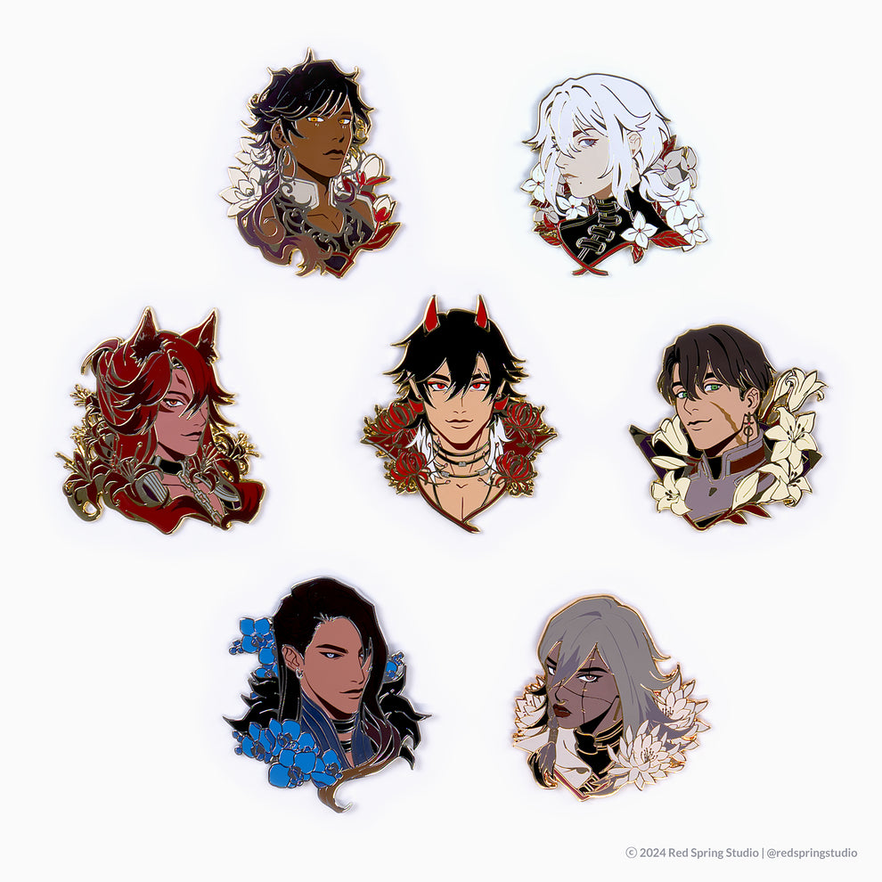 TOUCHSTARVED KS Enamel Pins – Red Spring Studio